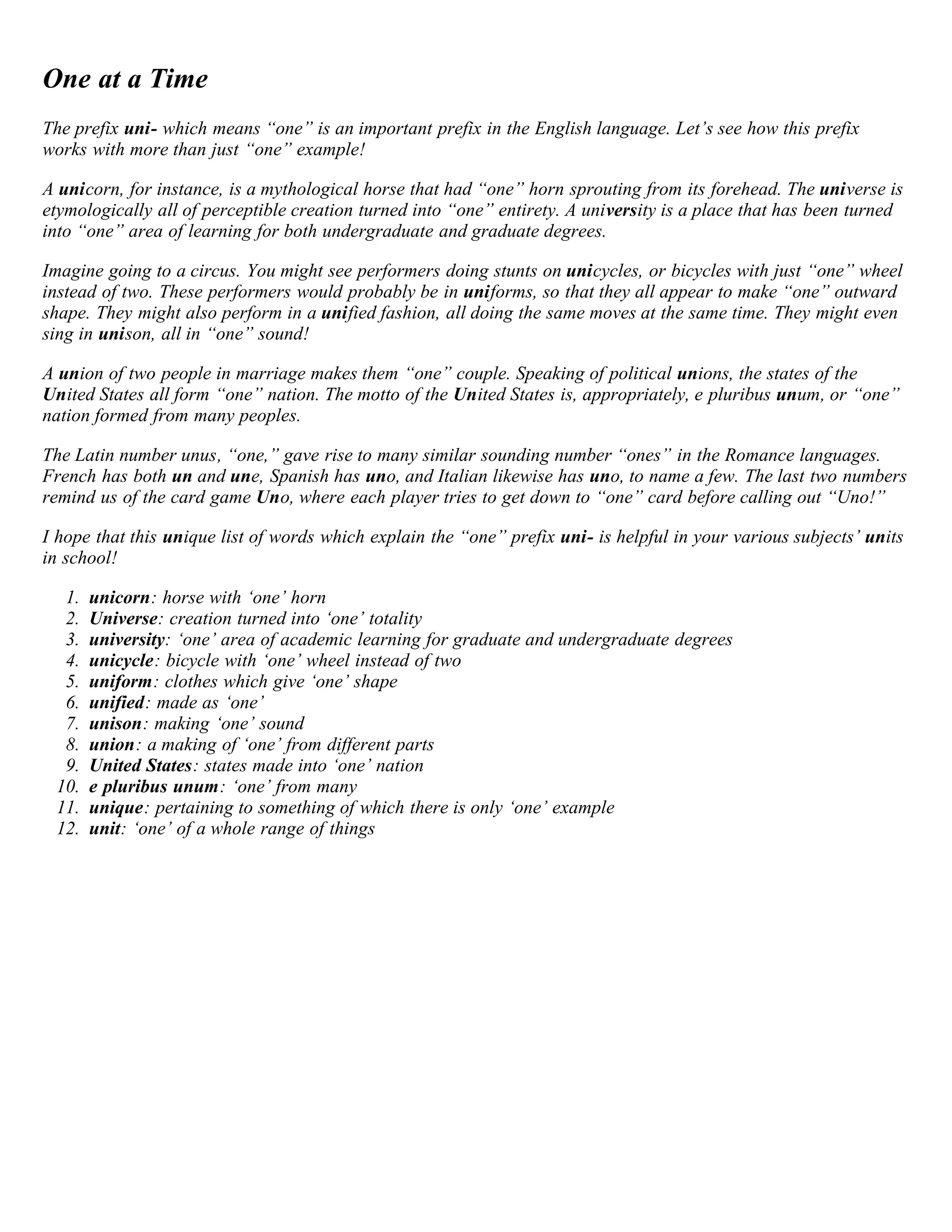 Membean word roots | PDF