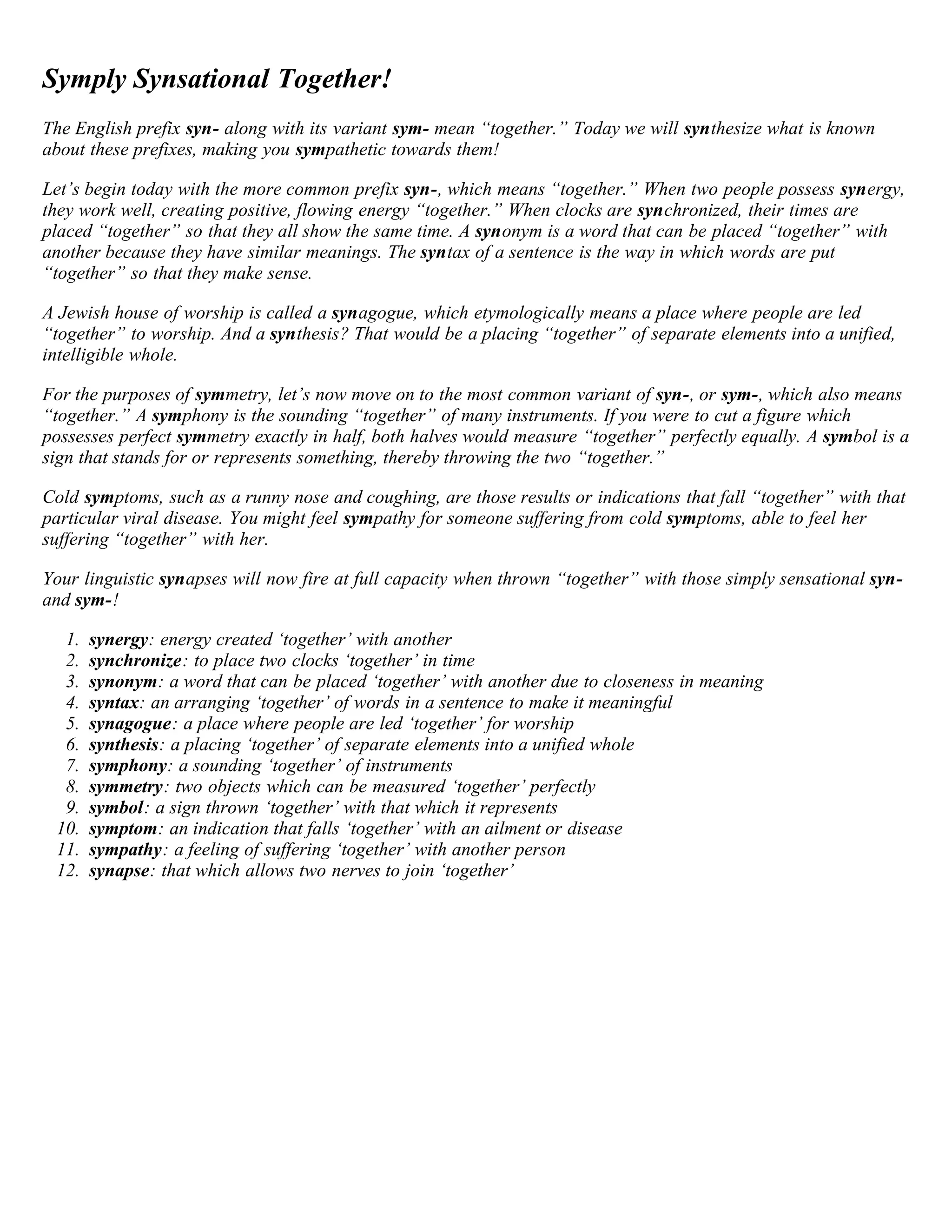 Membean word roots | PDF