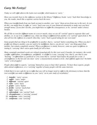 Membean word roots | PDF