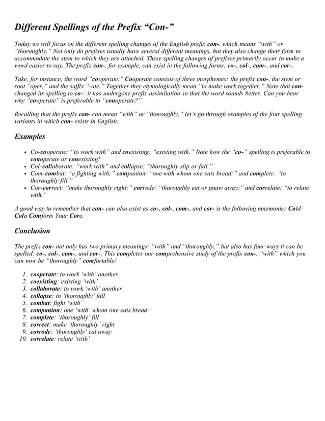 Membean word roots | PDF