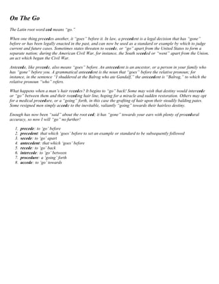 Membean word roots | PDF