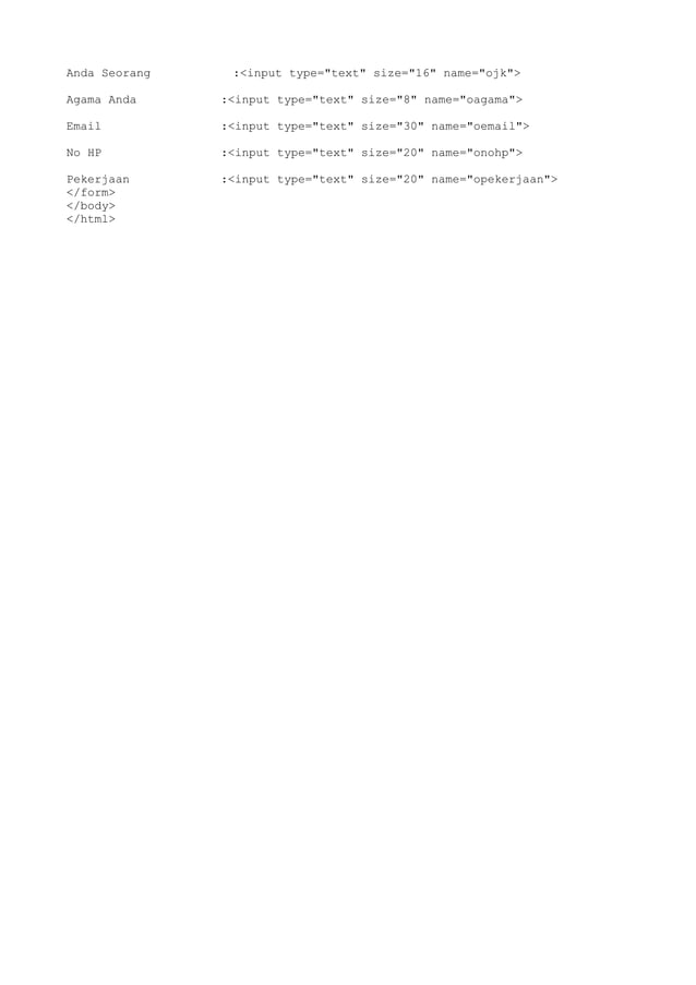 Formulir Pendaftaran Member Bebek Goreng H. Nur | PDF