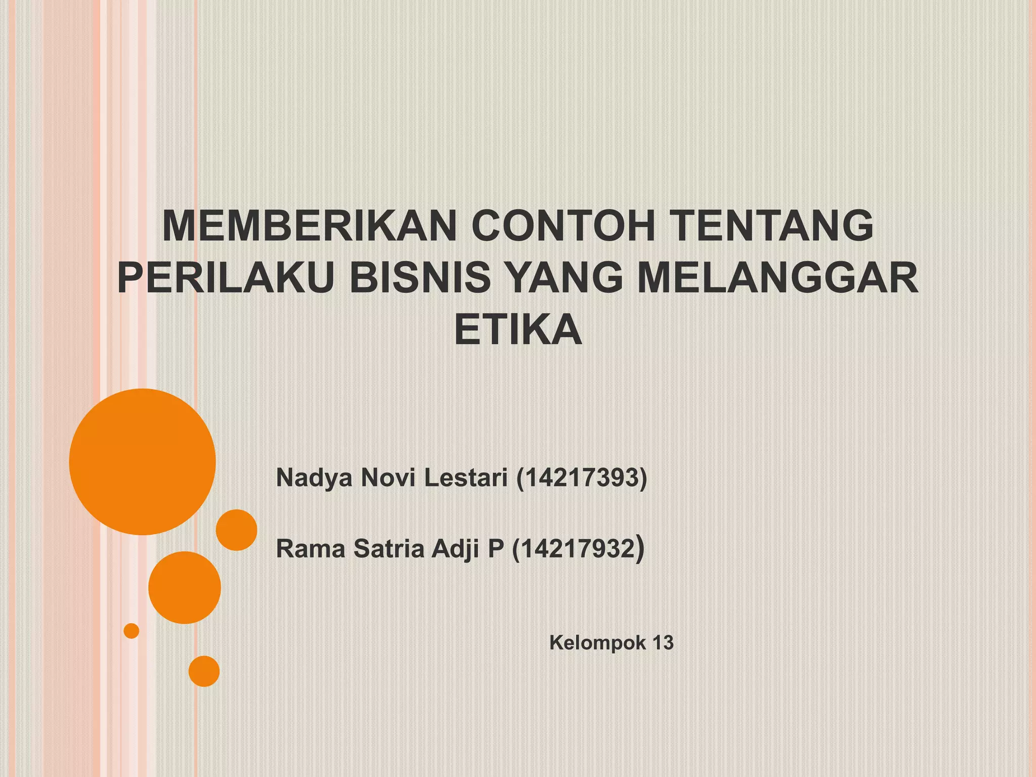 PPT Memberikan contoh tentang perilaku bisnis yang melanggar etika.pptx