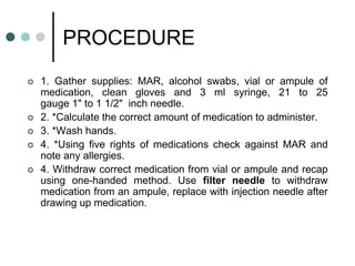 MEMBERIKAN OBAT INJEKSI (KEPERAWATAN DASAR).ppt