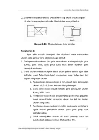 Memberikan ukuran pada_gambar_kerja | PDF