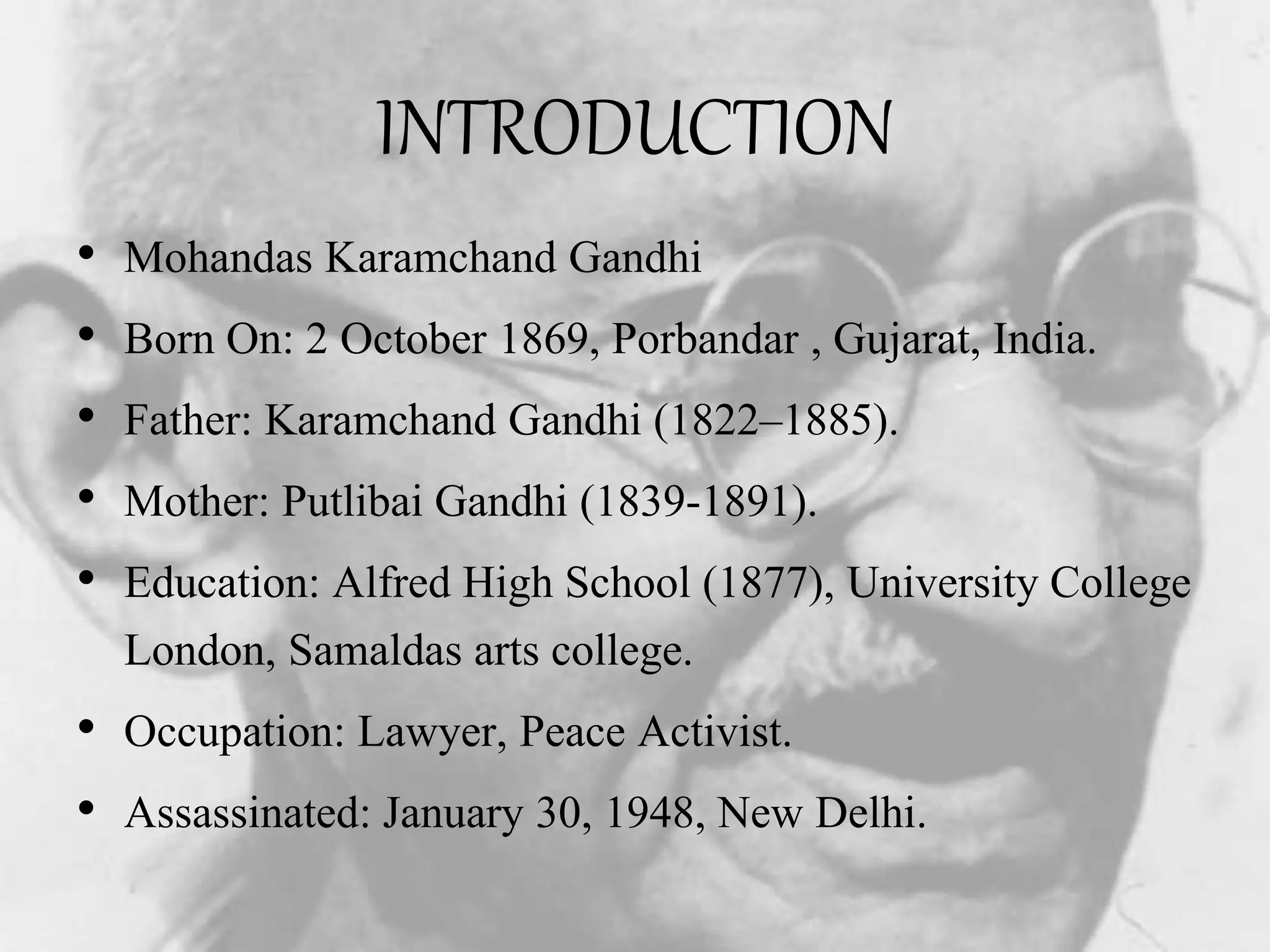 MAHATMA GANDHI | PPTX