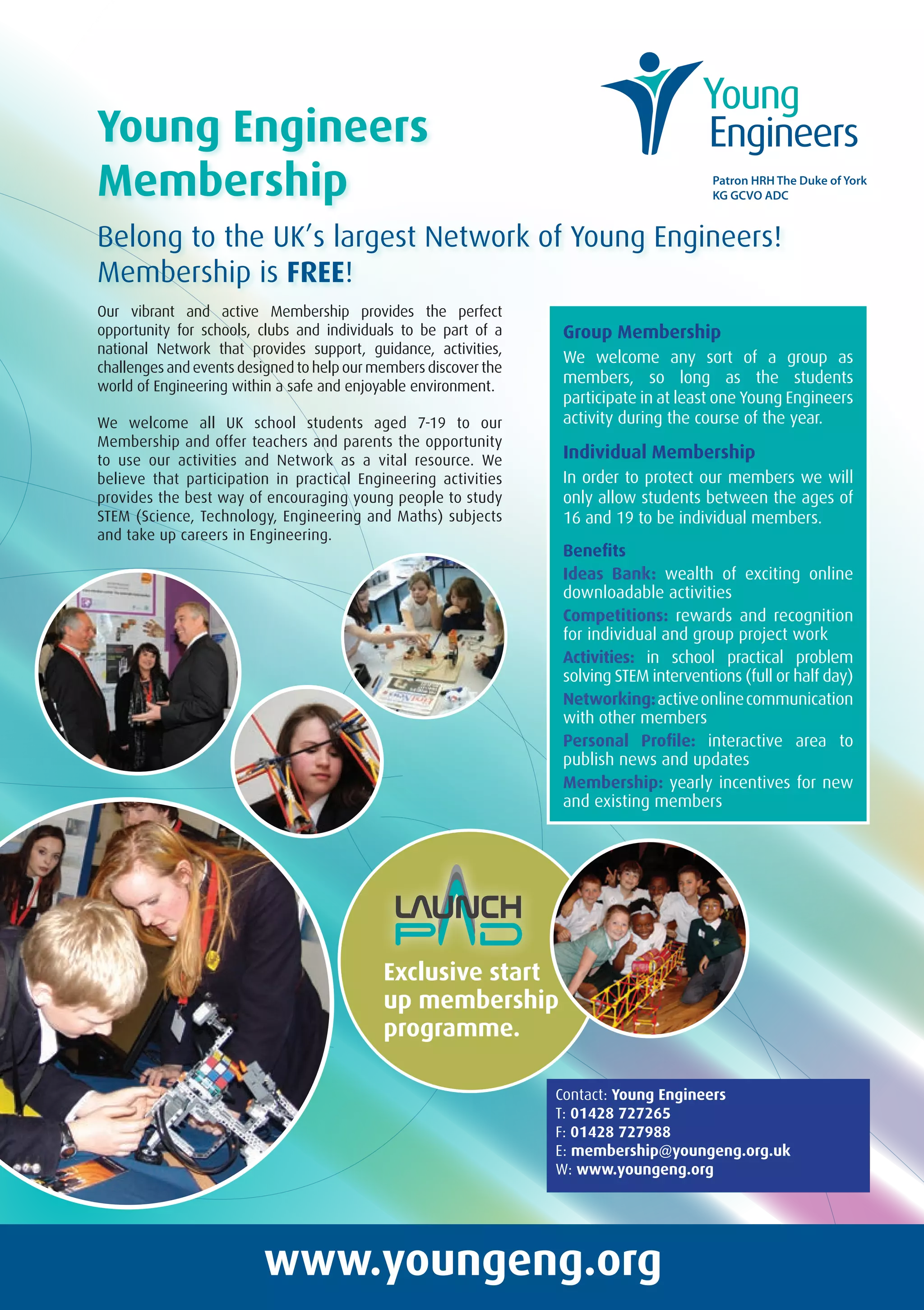 Young Engineers Membership Brochure | PDF | Social Networking | Internet