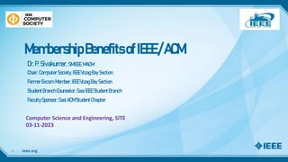 Students and Professional Membership Benefits of IEEE | PPTX
