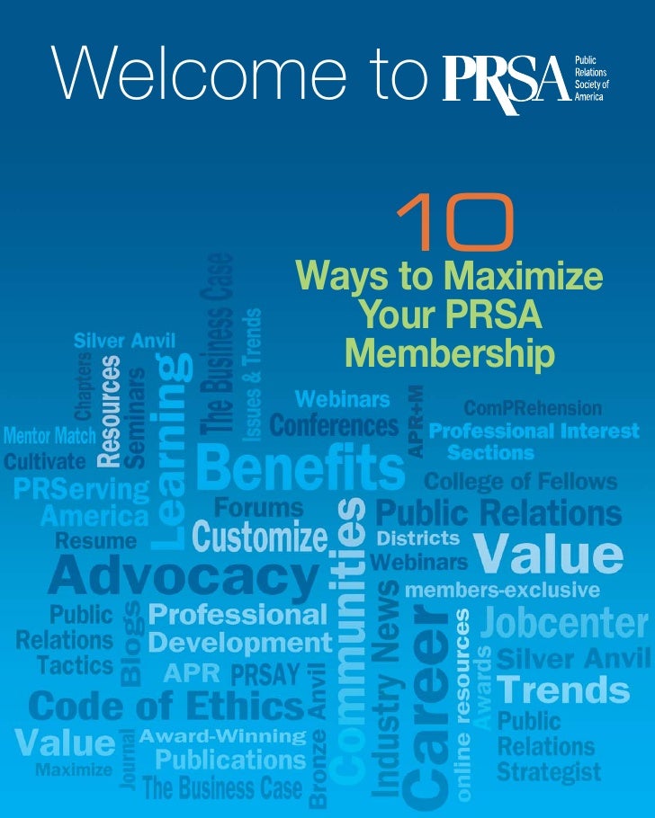 Welcome to PRSA: 10 Ways to Maximize Your Public Relations Society of ...