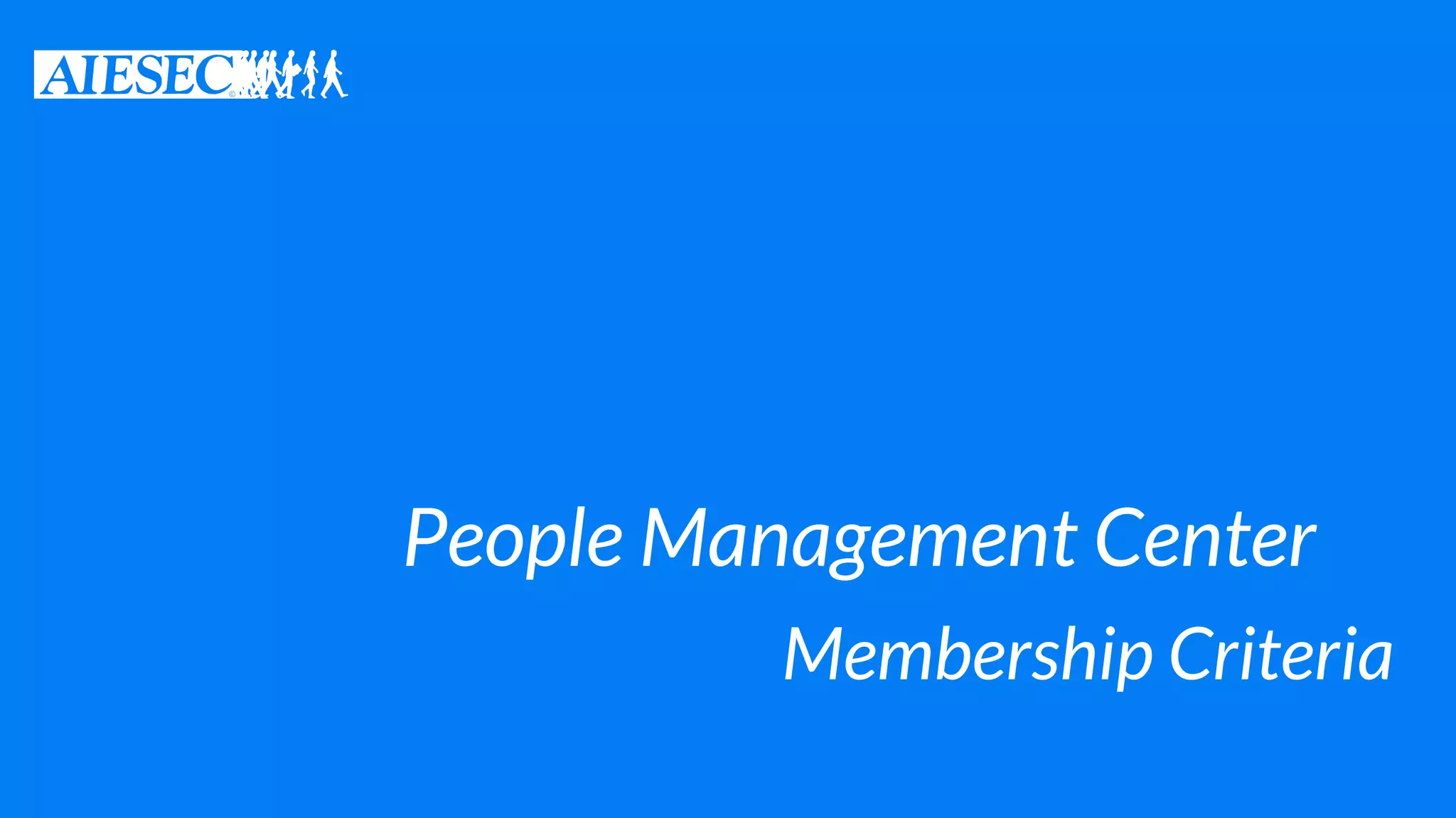 Membership criteria | PDF
