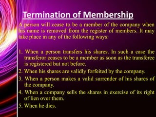 Membership in Company | PPTX