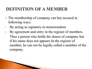 Membership of a Company final ppt.pptx