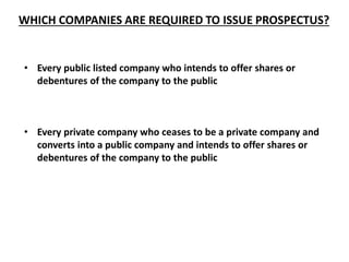 Membership of company prospectus | PPT