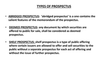 Membership of company prospectus | PPT