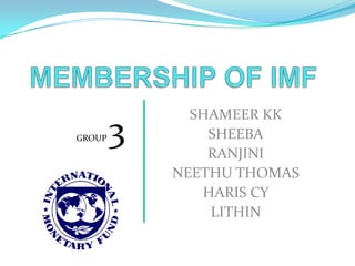 Membership of imf | PPTX