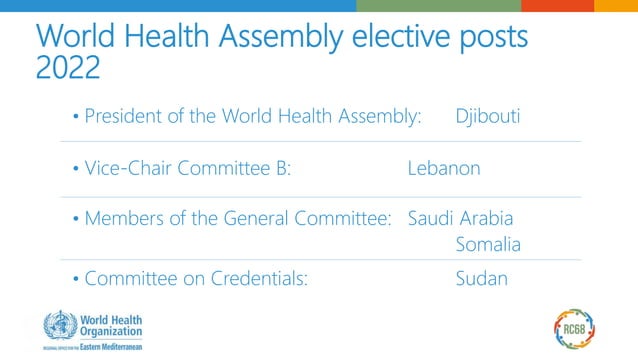 Membership of WHO bodies and committees | PPT