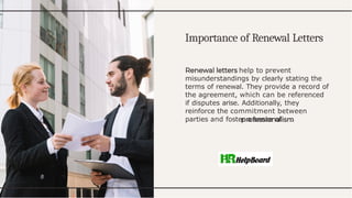 Membership Renewal Letter, Renewal Letter Sample | PPTX