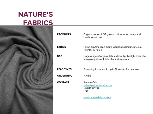 SOURCE Members - Fabrics & Trims | PPT