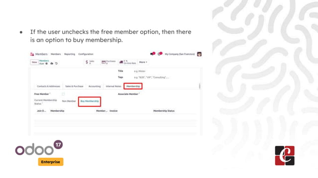 The membership Module in the Odoo 17 ERP | PPTX | Operating Systems ...