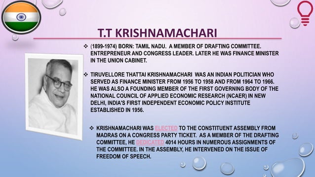 Members of the constituent assembly | PPTX | Hinduism | Religion ...