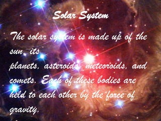 Members of the solar system | PPTX