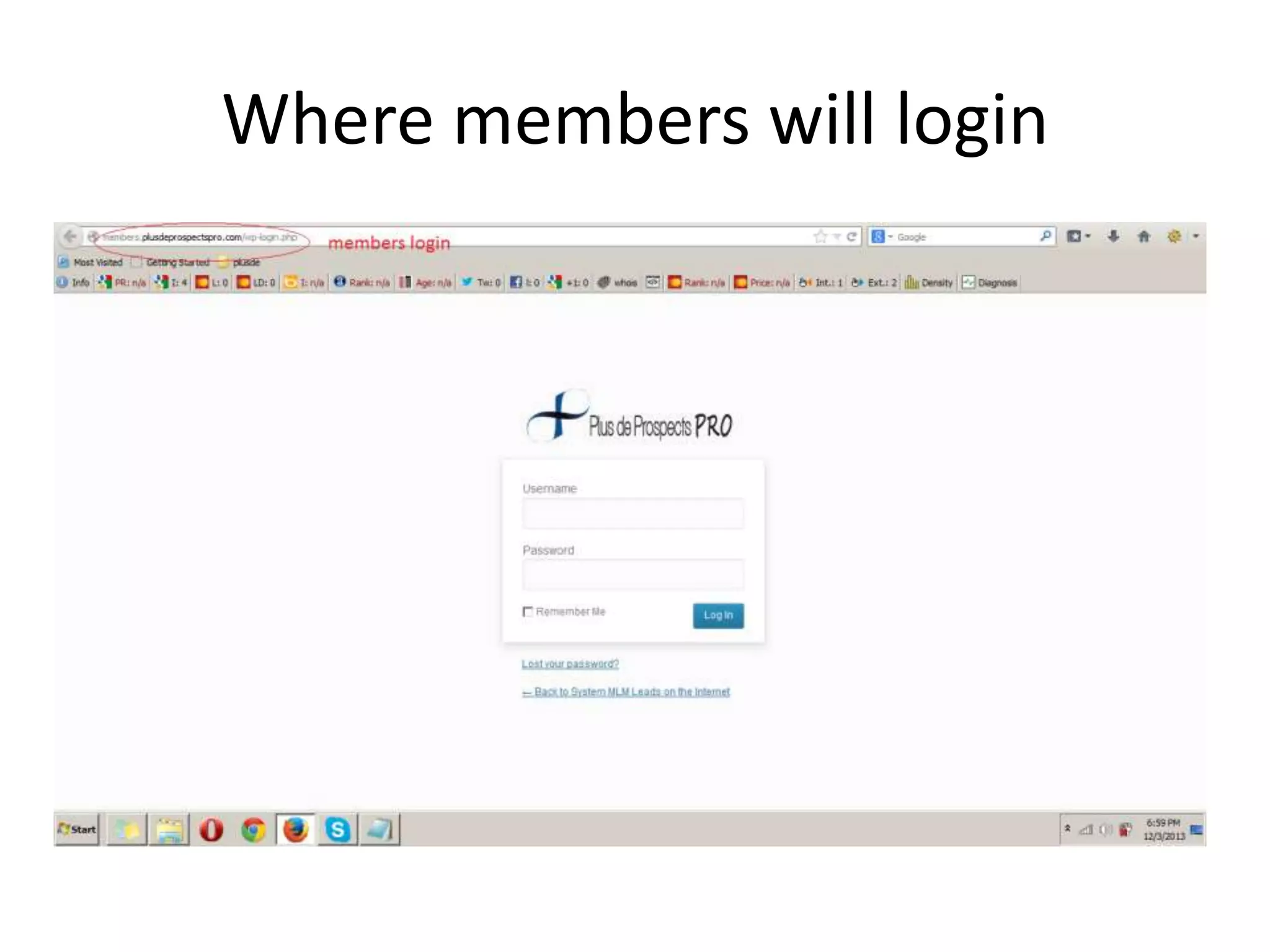 Members sign in | PPTX