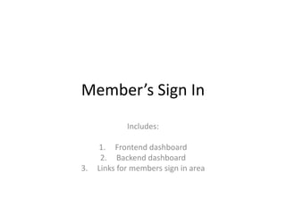 Members sign in | PPTX