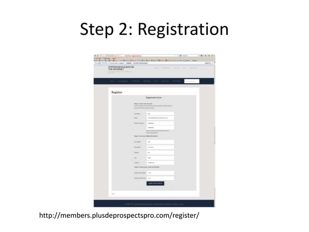 Members sign up | PPT