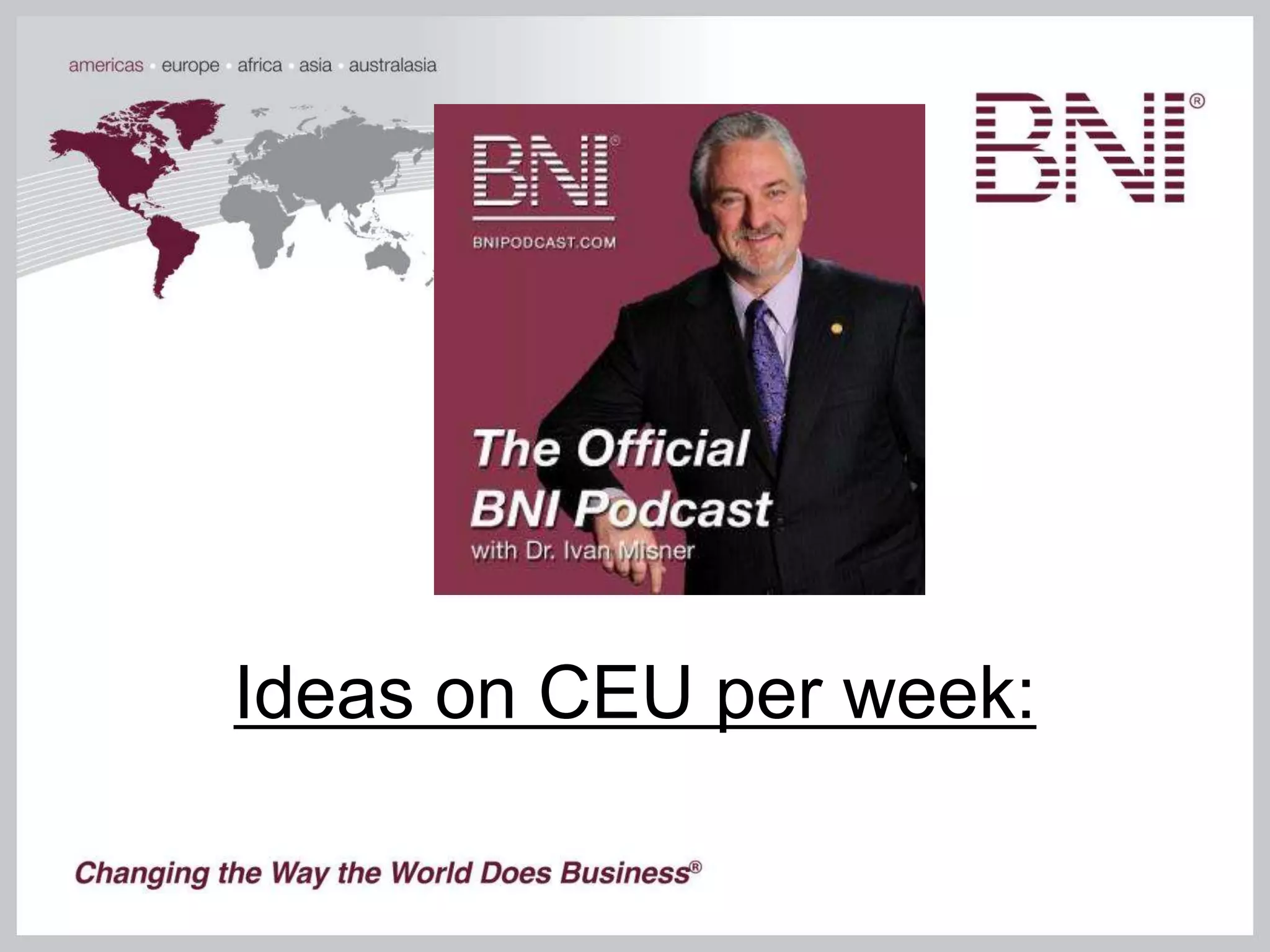 BNI Member Traffic Lights- How to get to green! | PPTX