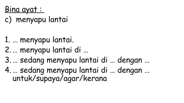belajar membina ayat dengan menggunakan formula SKOP | PPTX