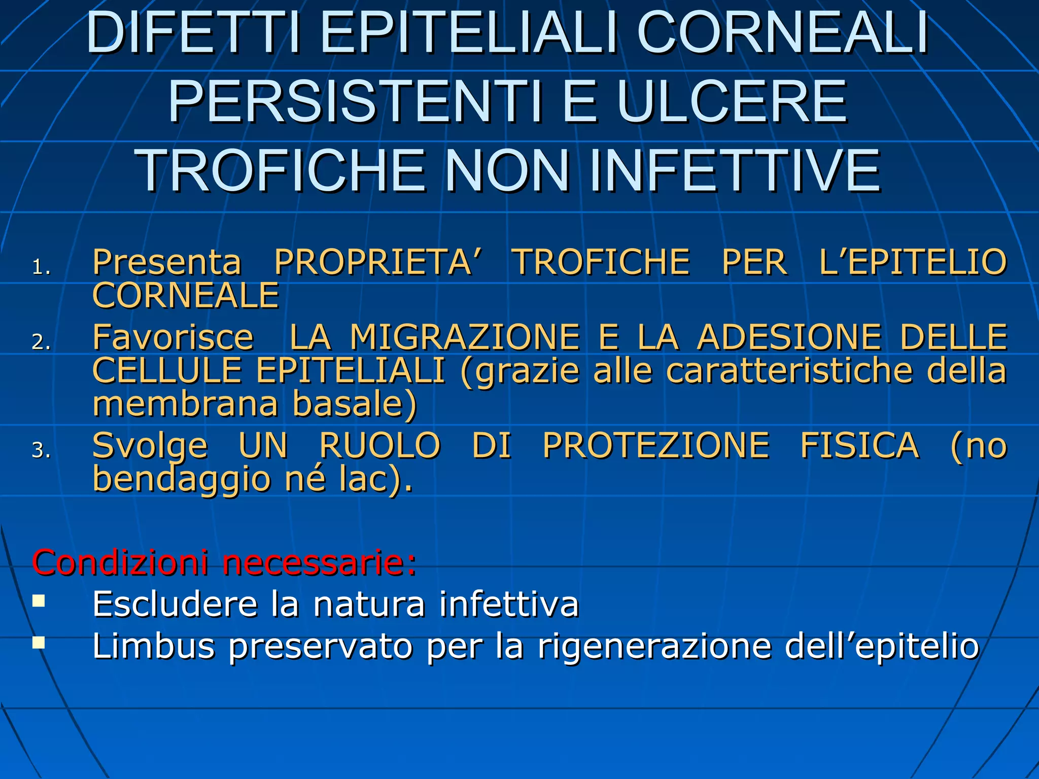 Membrana amniotica: utilizzo in oculistica | PPT