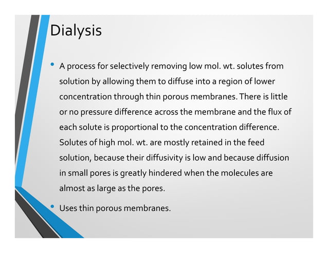 Membrane process & its different aspect | PPT