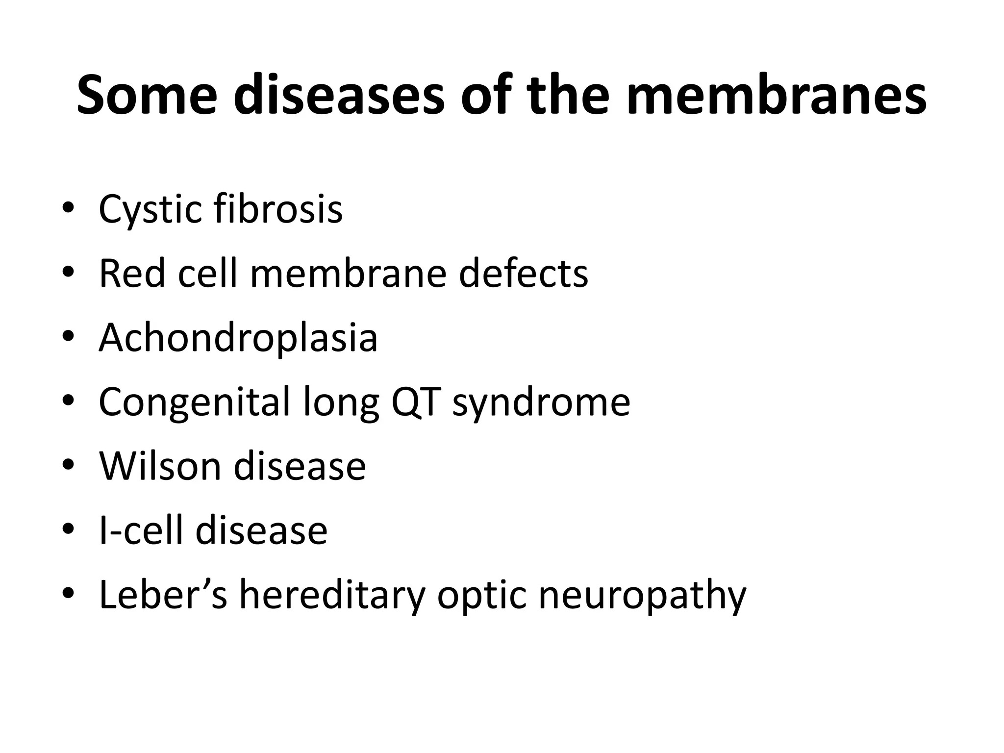 Membrane and extracellular matrix diseases | PPTX
