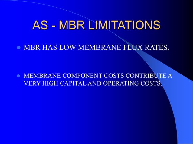 Membrane bioreactors as mbr vs mbbr - uf | PPT