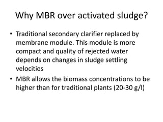 Membrane Bioreactor Technology | PPTX
