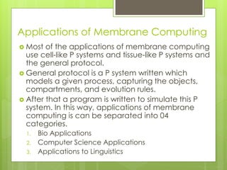 Membrane computing | PPTX