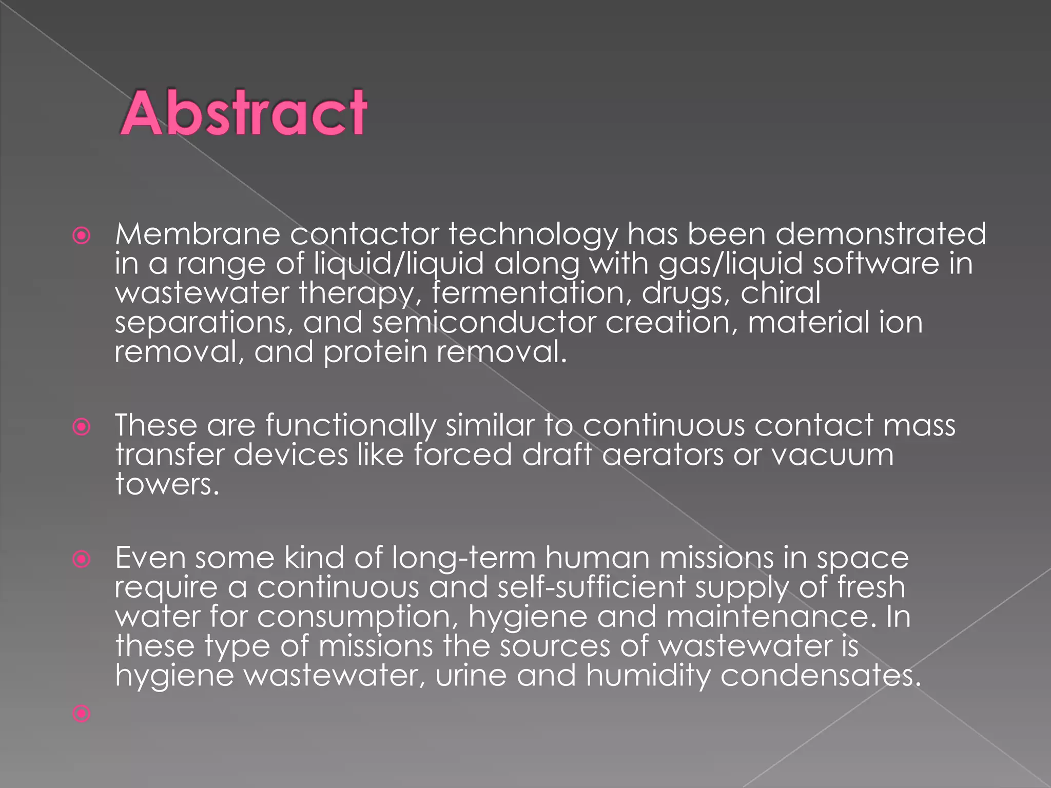 Membrane contactors | PPTX