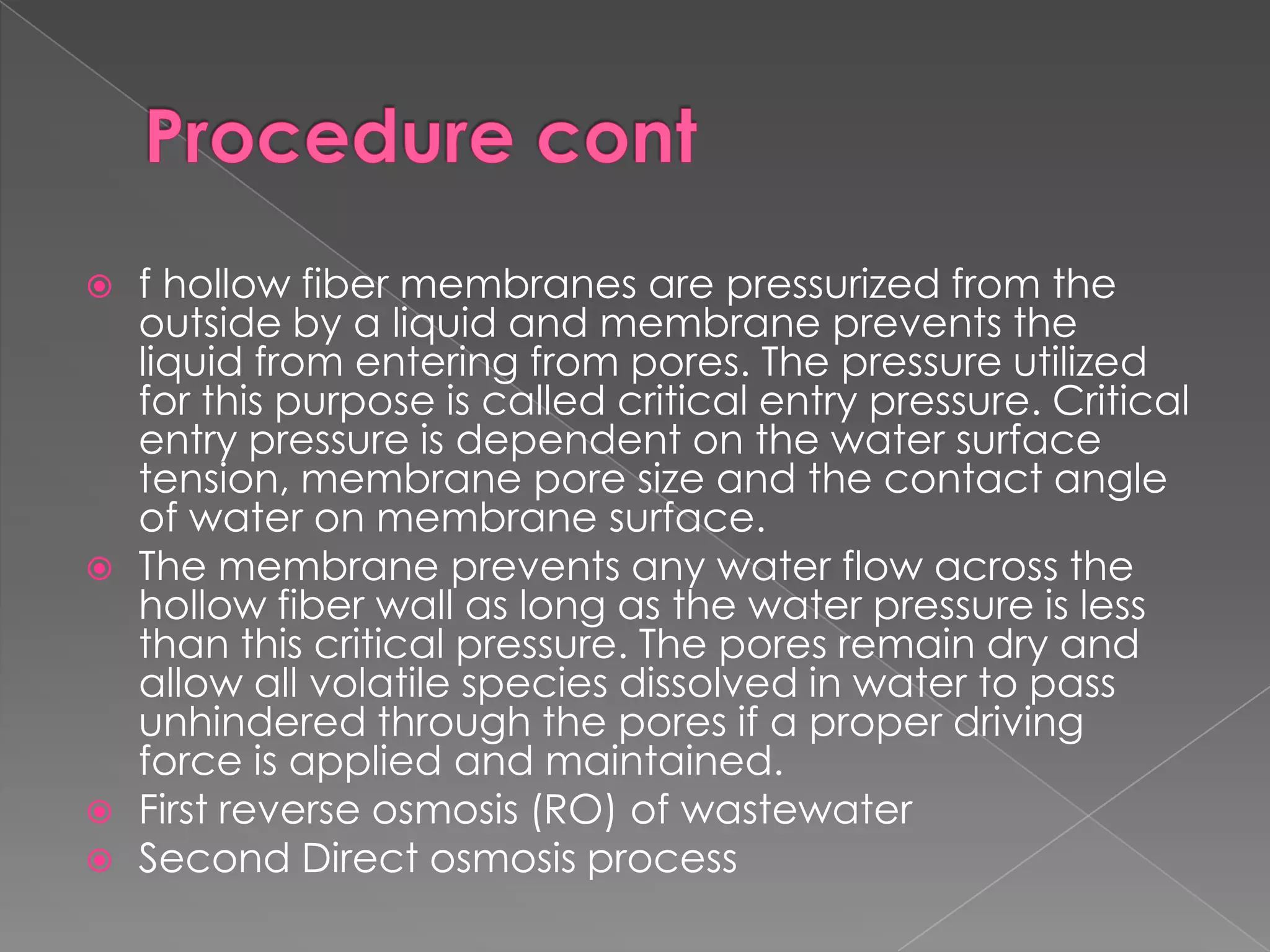Membrane contactors | PPTX