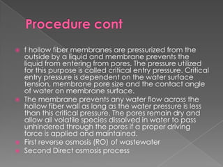 Membrane contactors | PPTX