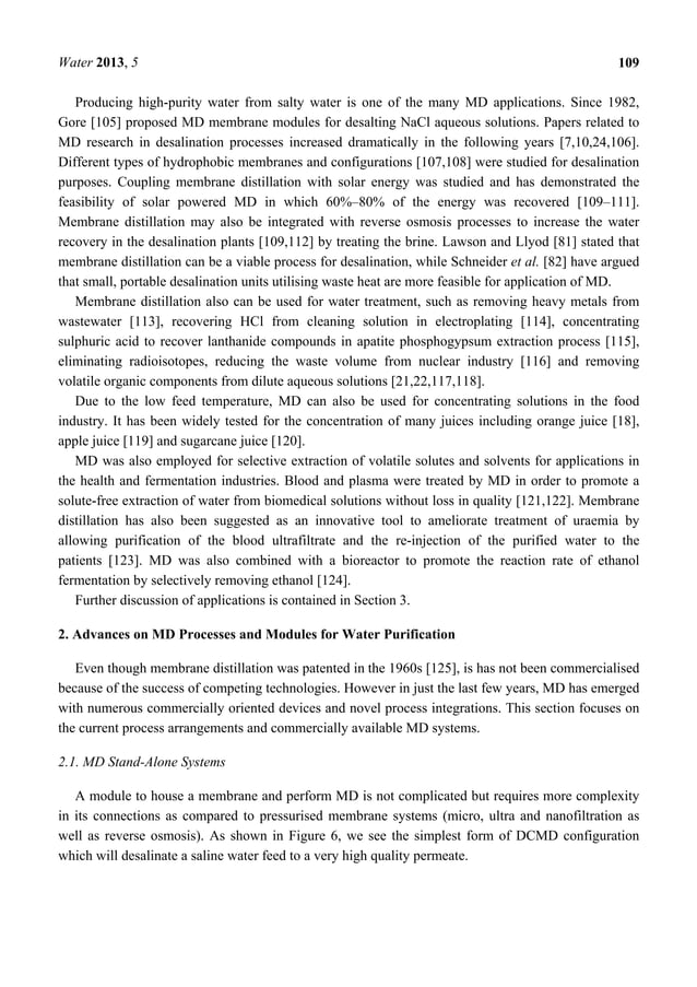 Membrane distillation | PDF