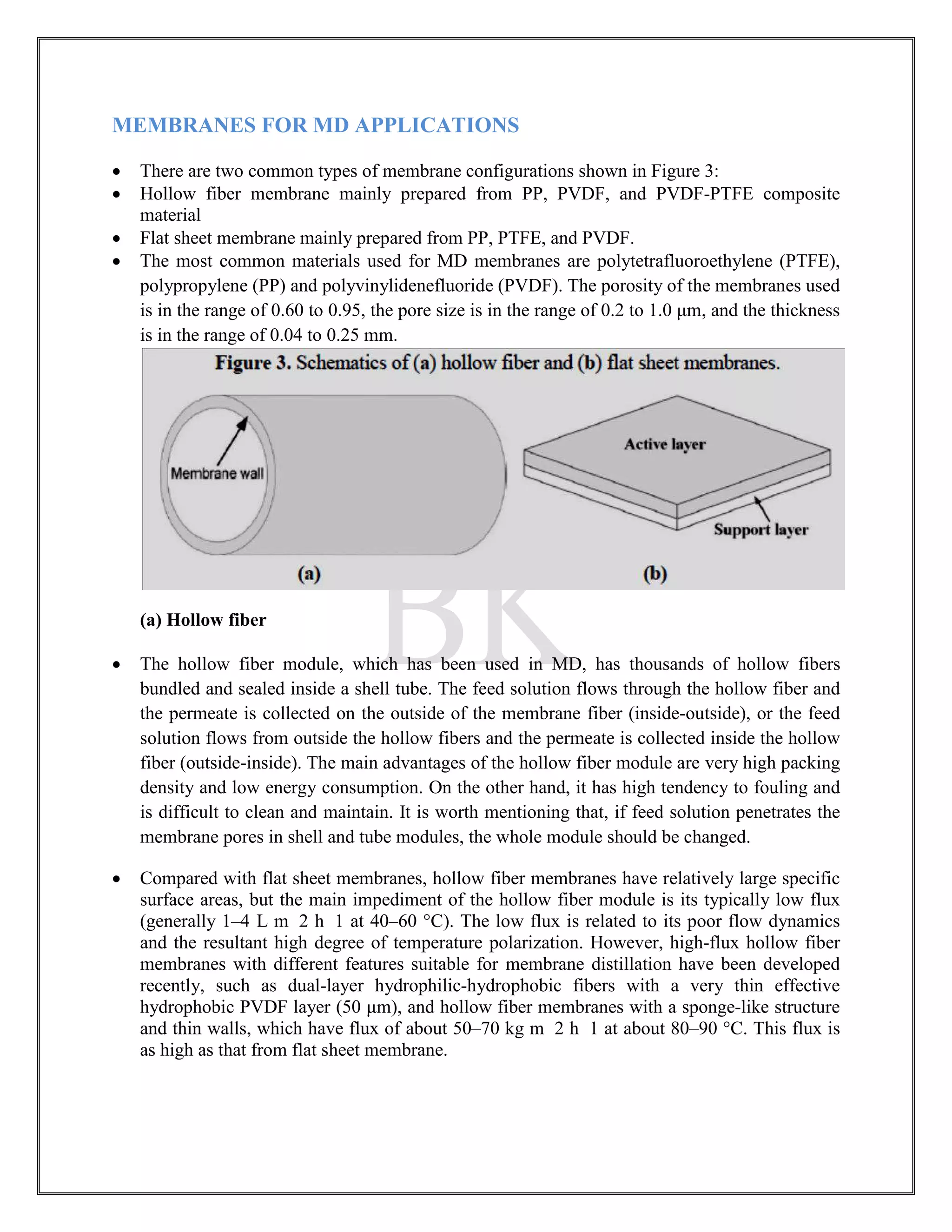 Membrane distillation_BK | PDF