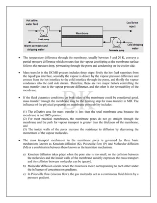 Membrane distillation_BK | PDF
