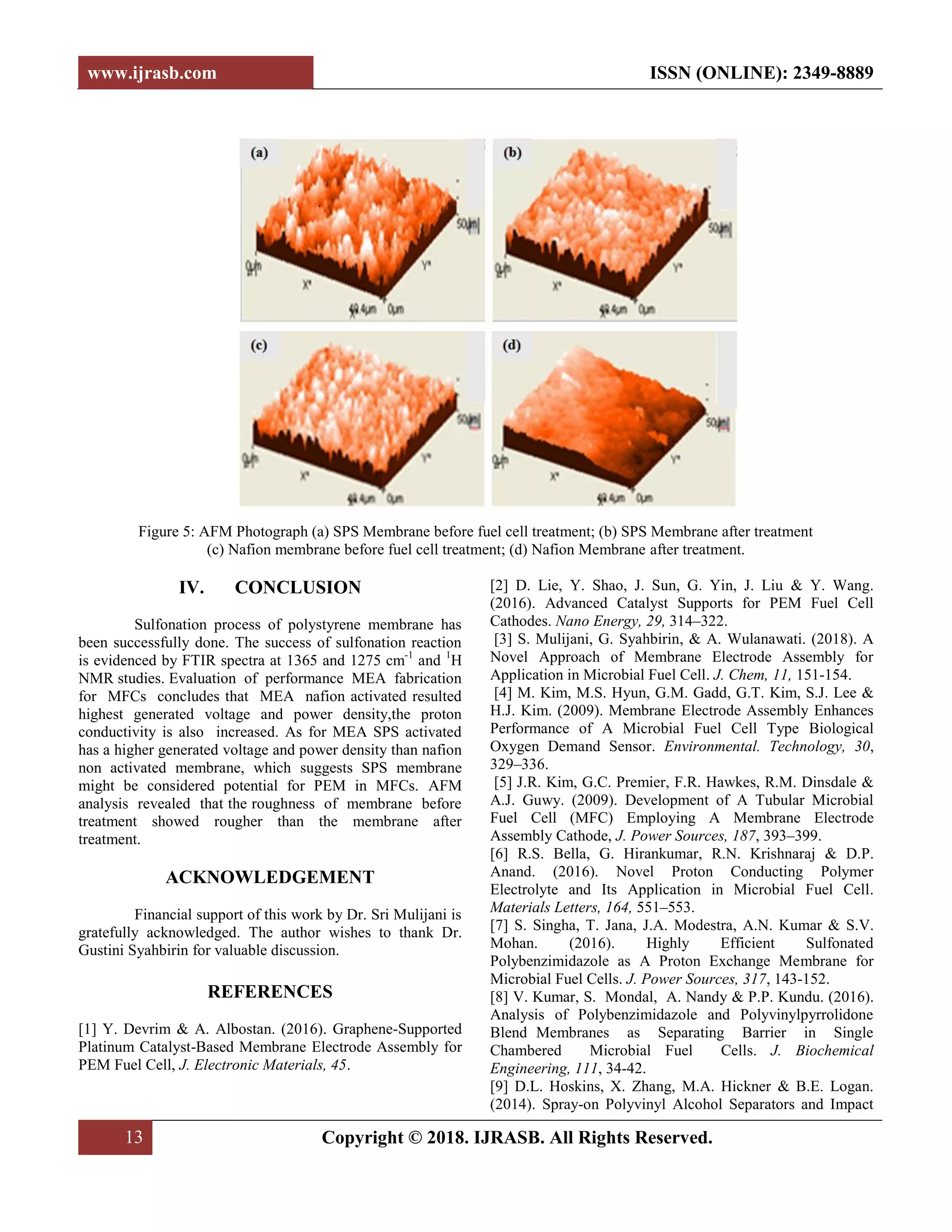 Membrane Electrode Assembly based on Sulfonated Polystyrene as Proton Exchange Membrane for ...