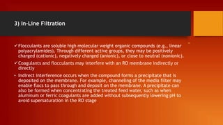 Membrane fouling in reverse osmosis | PPTX