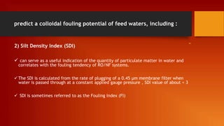 Membrane fouling in reverse osmosis | PPTX