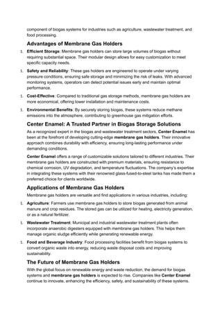 Membrane Gas Holders_ Key Component in Modern Biogas Systems.docx