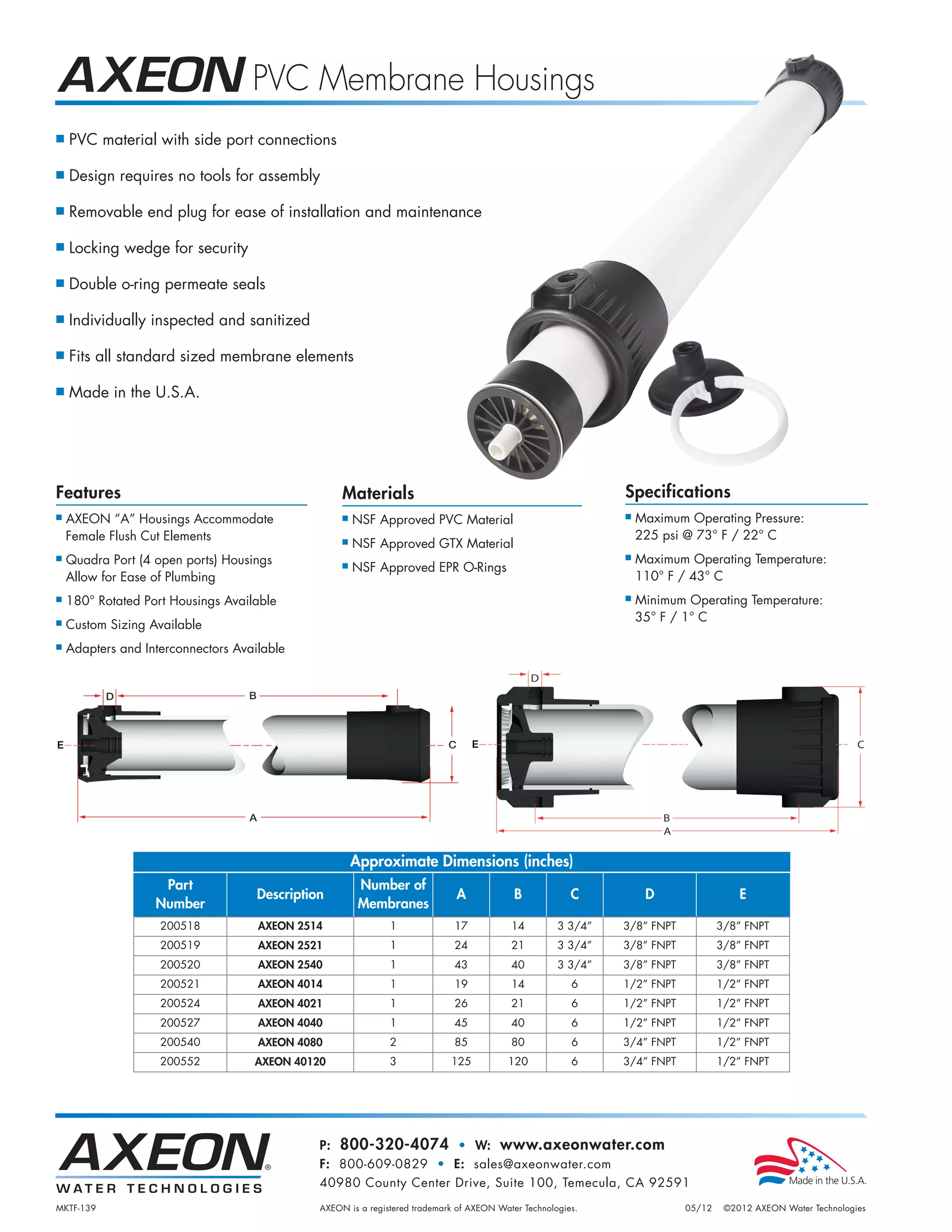 Membrane housings | PDF