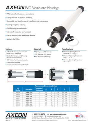 Membrane housings | PDF | Chemistry | Science