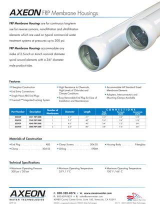 Membrane housings | PDF