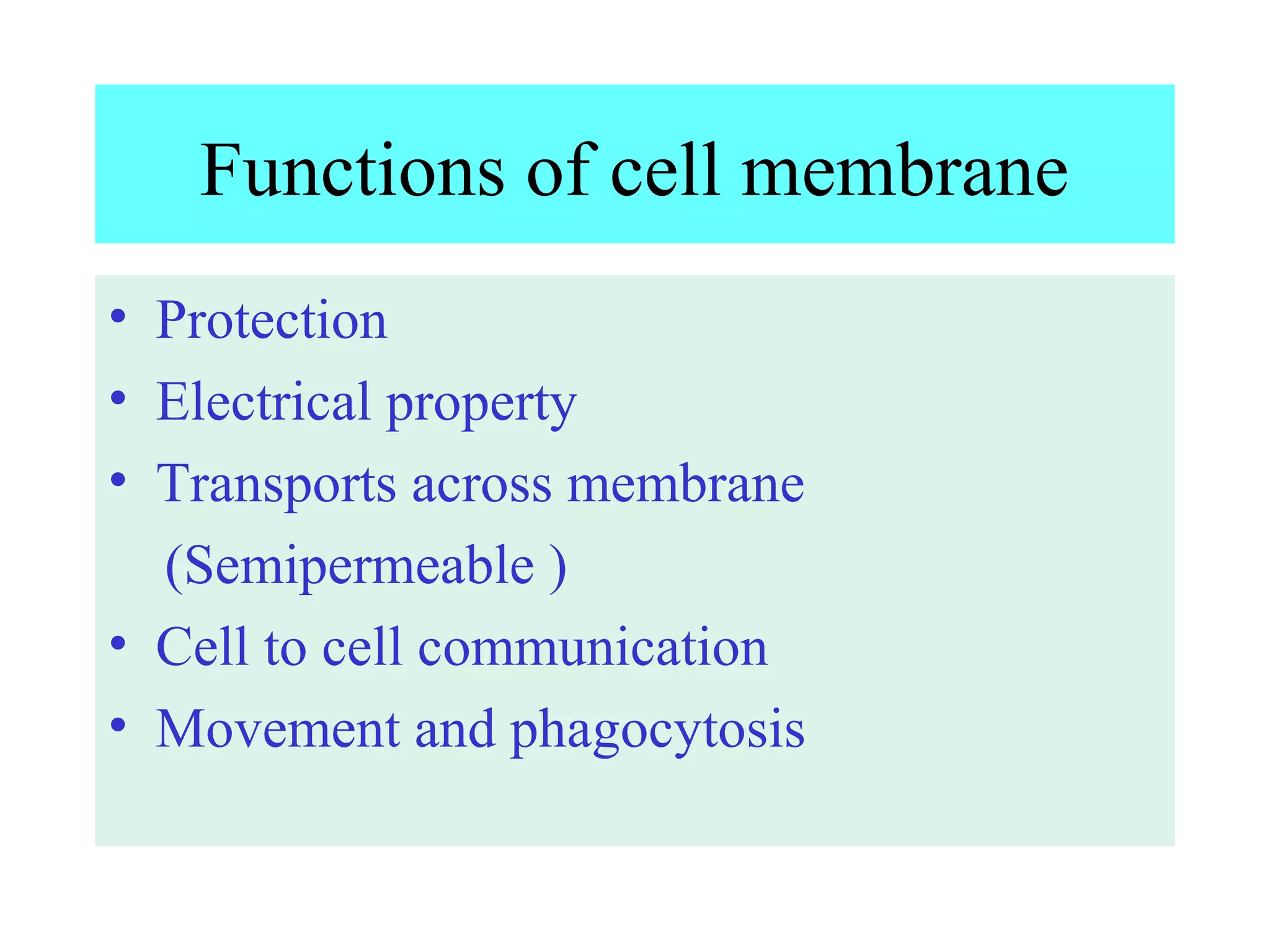 Membrane physiology | PPT